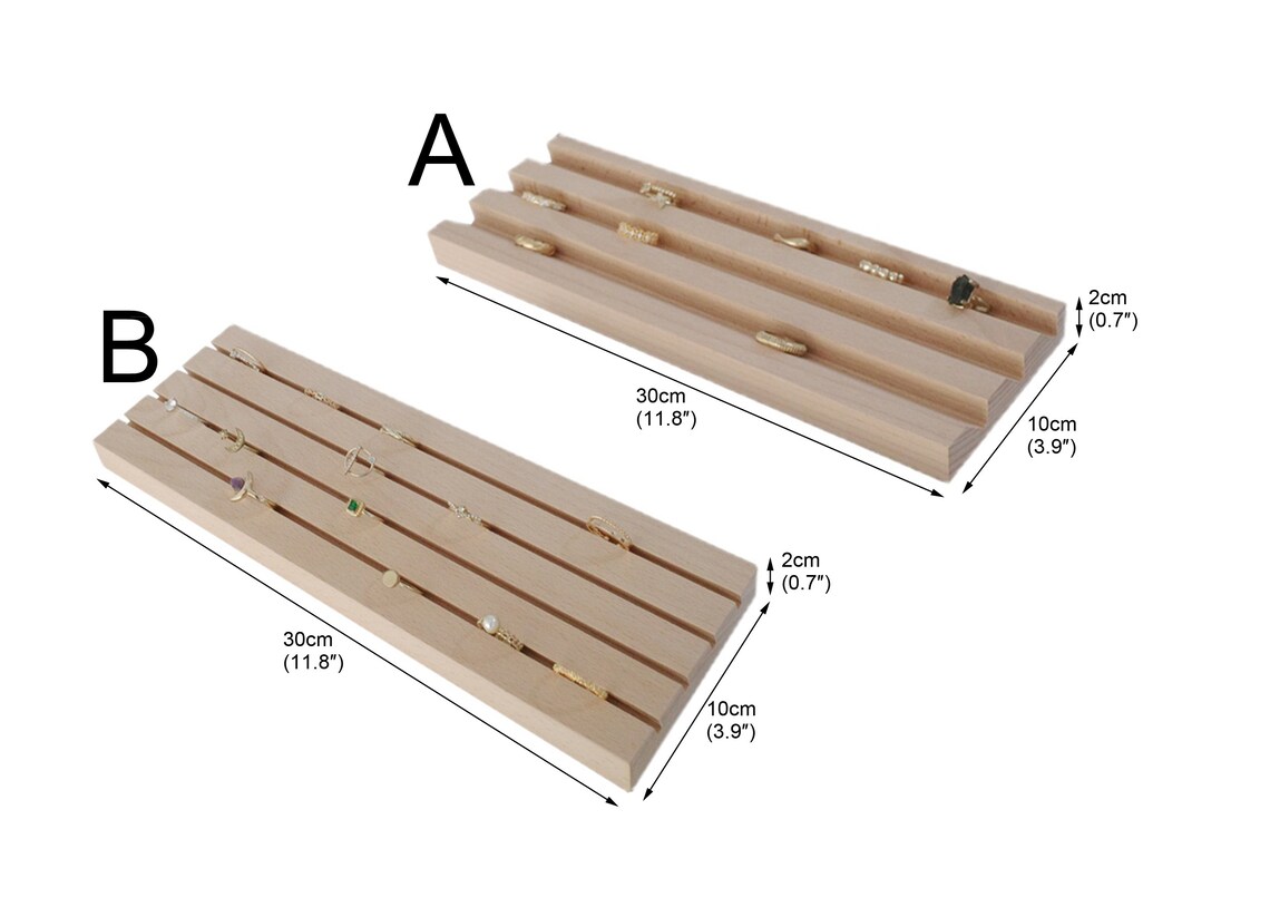 Wood Ring Display Rings Organizer Stand Ring Stand Holder - Etsy