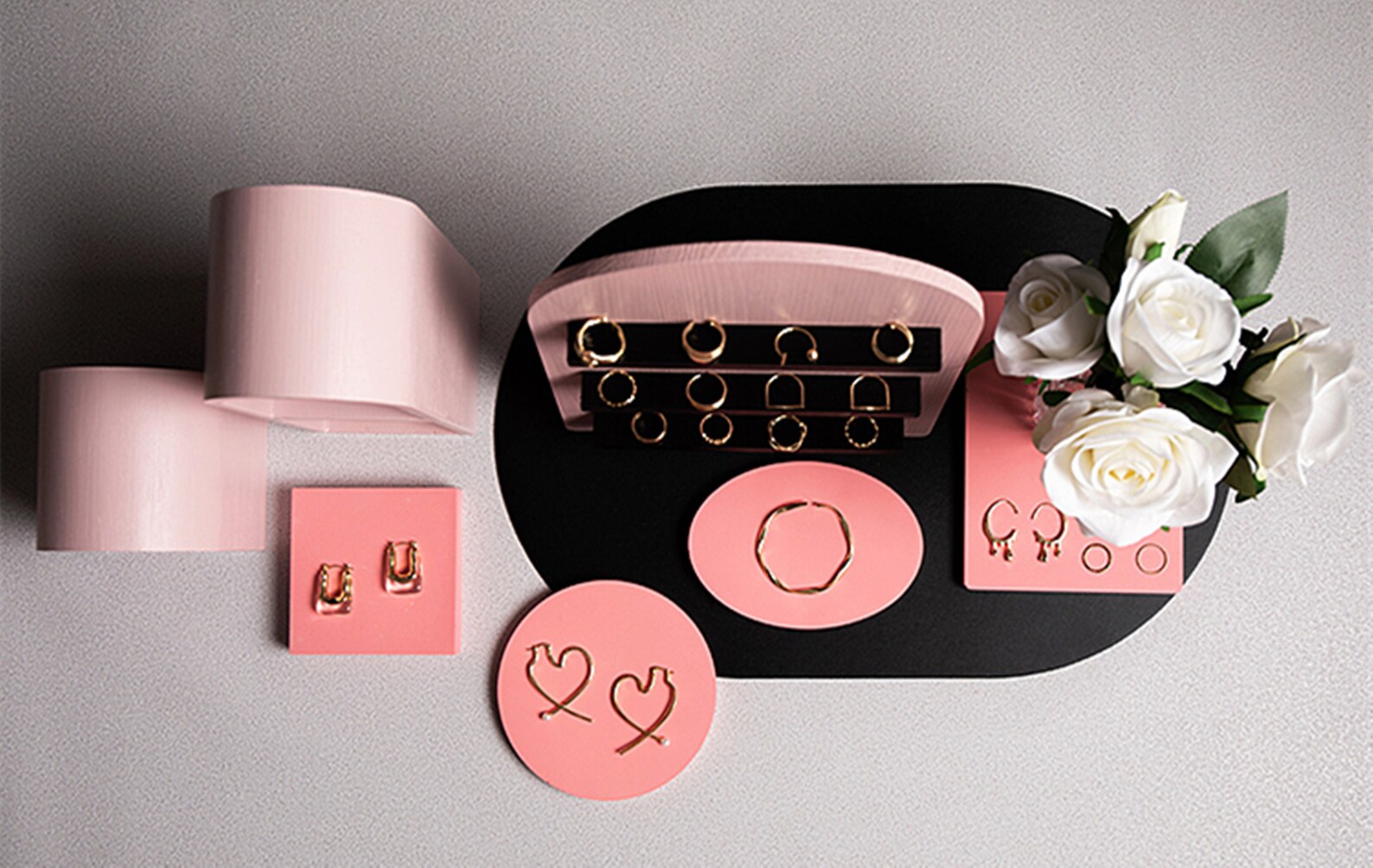 Pink Jewelry Display Ring Display Standaccessories | Etsy