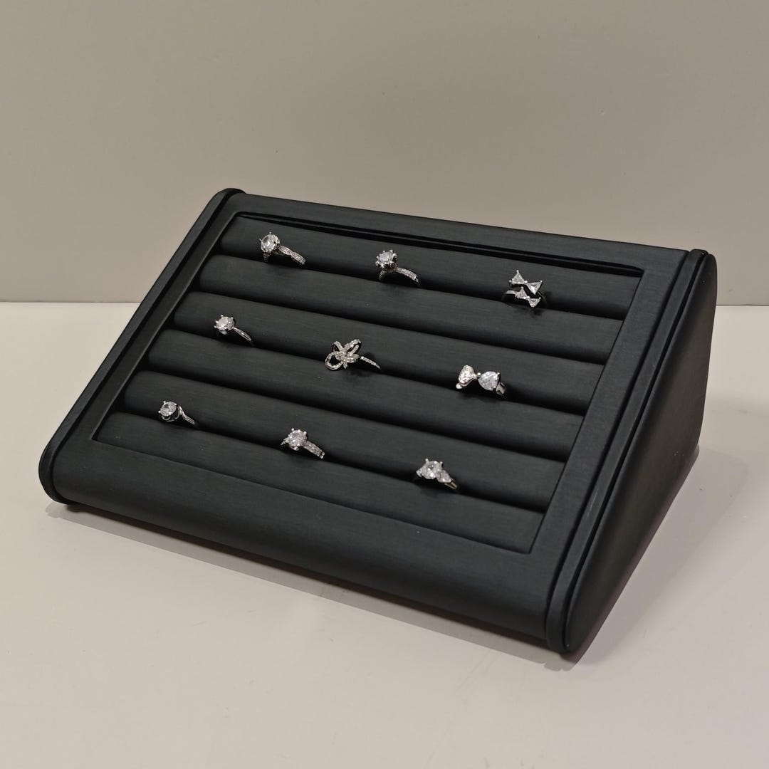 Black Ring Display, Ring Organizer Stand, Ring Stand Holder,ring Tray ...