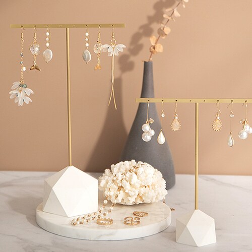 Gypsum Earring Display White Earrings Organizer White - Etsy