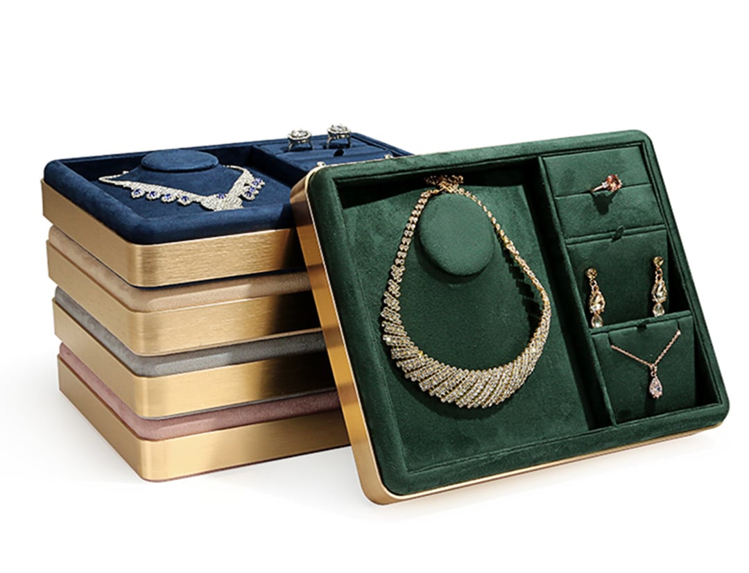 Velvet Pendant Holder Trays, Necklace Display Trays, Velvet Jewelry ...