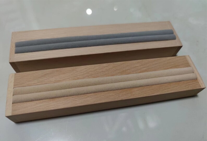 Wooden Ring Organizer Cone Beechwood Wooden Ring Display Stand - Cone ...