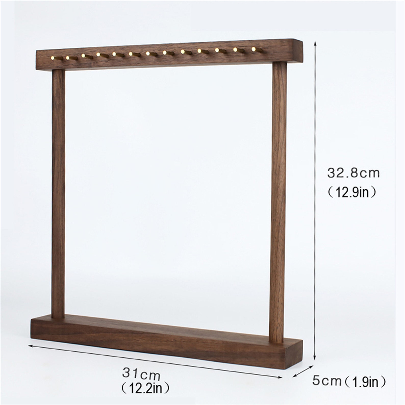 Walnut Wood Necklace Display Necklace Holder Wood Necklace | Etsy