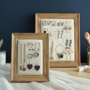 Wood Earring Display Frame, Brooch Display Stand DS1005 - Etsy