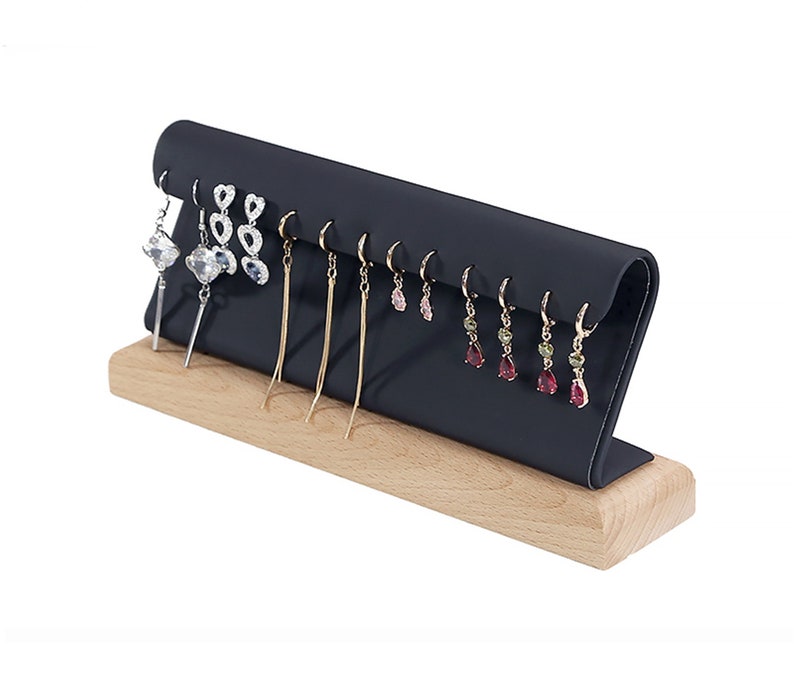 Black Wood Jewelry Display Black Ring Display Ring Organizer - Etsy