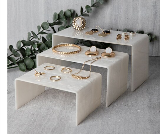Acrylic Jewelry Display Jewelry Display Tray White Jewelry - Etsy