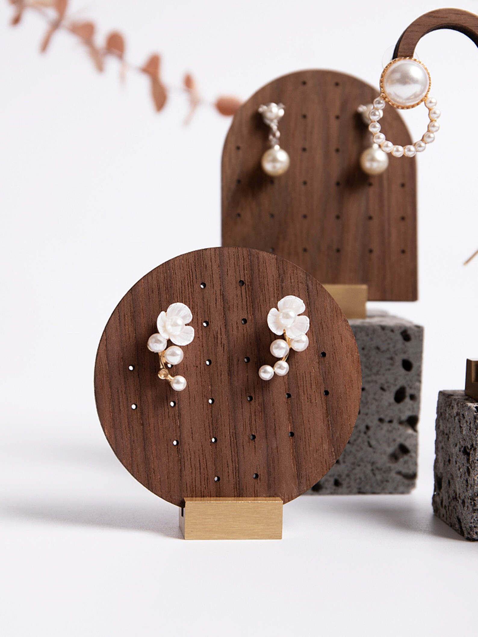 Wood Earring Display T-bar Earring Display Standwood Jewelry - Etsy