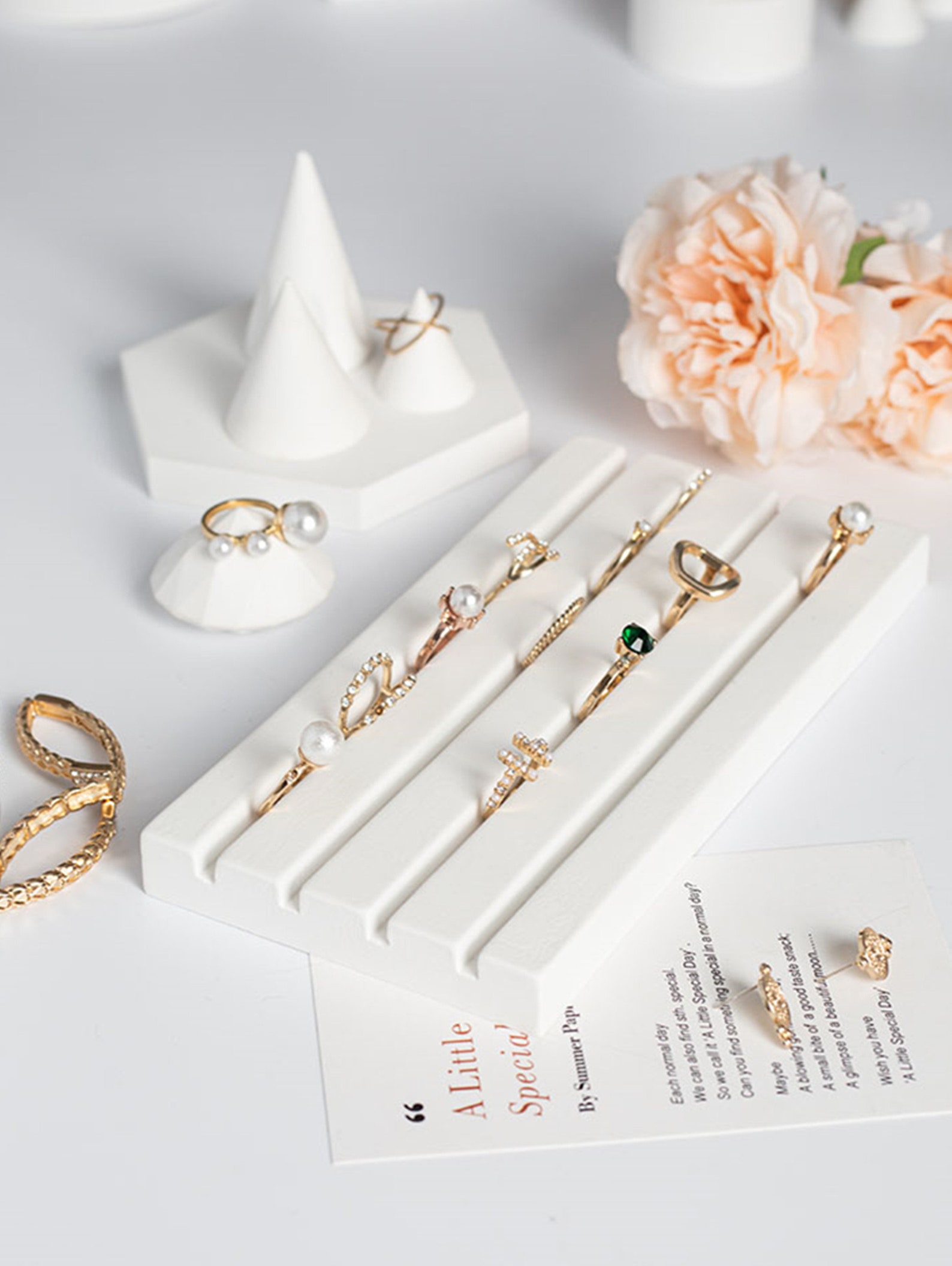 Gypsum Ring Display Ring Organizer Stand Ring Stand Holder - Etsy
