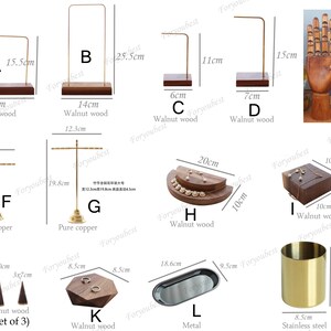 Walnut Wood Jewelry Display Wood Ring Stand Holder Wood | Etsy