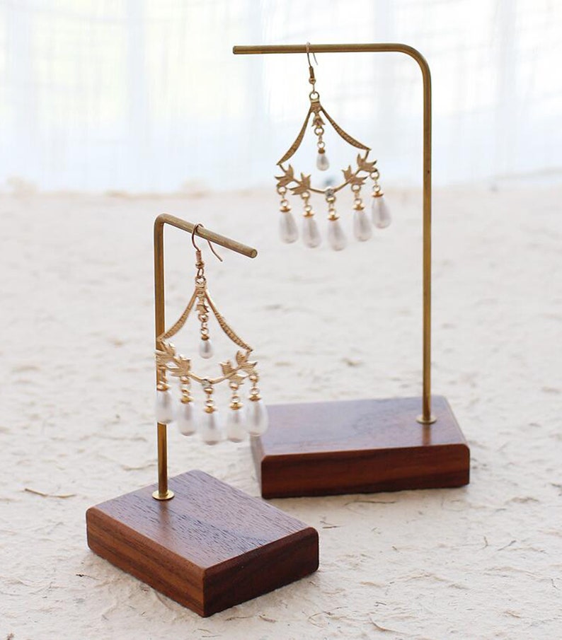 Walnut Wood Jewelry Display Wood Ring Stand Holder Wood | Etsy