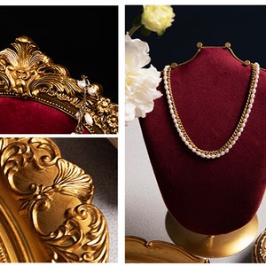 Red Jewelry Display Frame, Necklace Display Stand, Earring Display ...