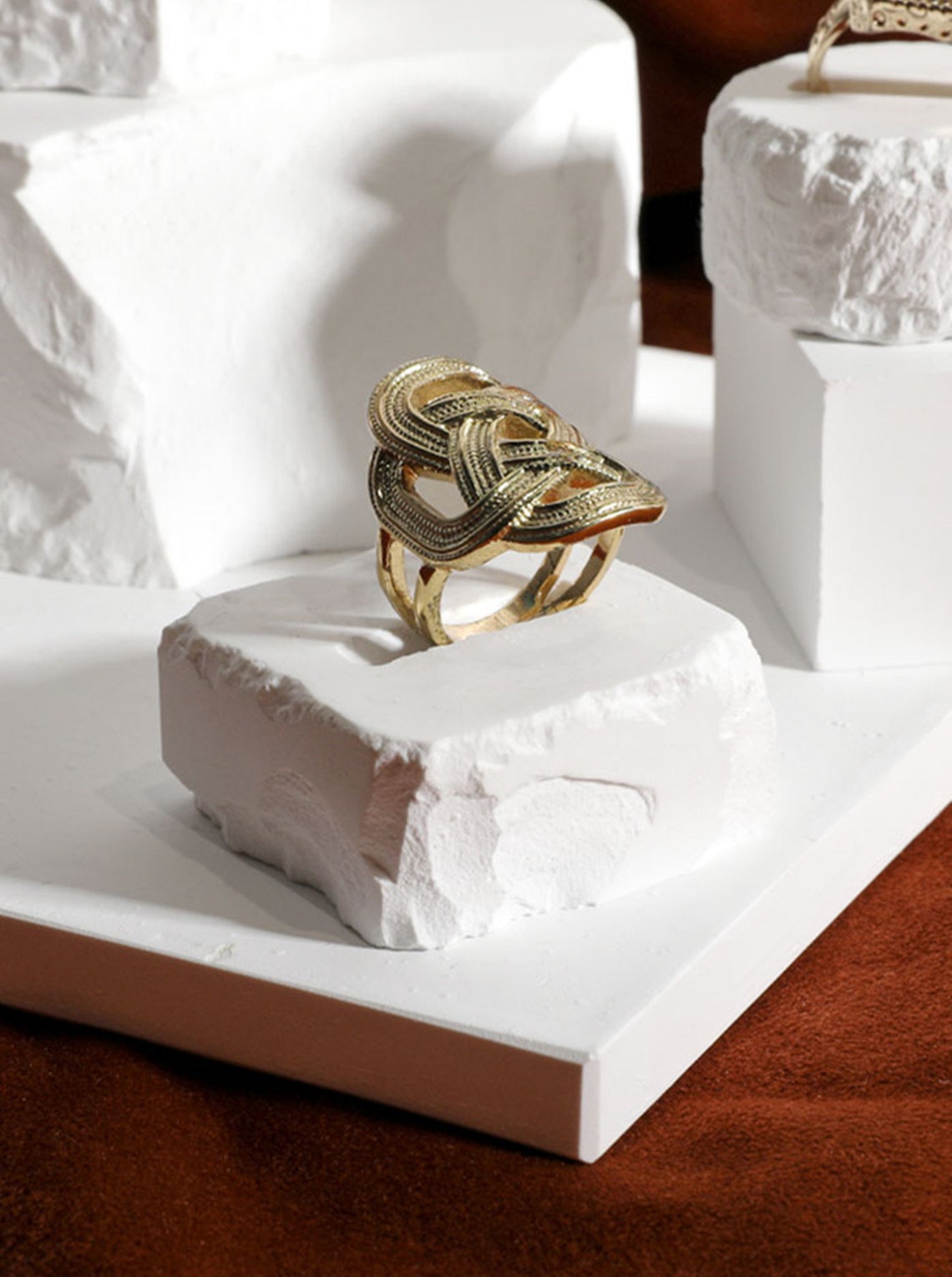 Gypsum Ring Display, Ring Organizer Stand, Ring Stand Holder,white Ring ...