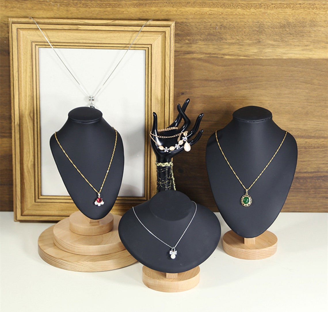 Black Wood Jewelry Display Black Ring Display Ring Organizer - Etsy