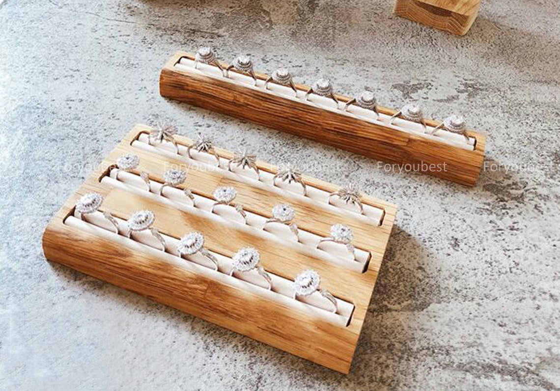 Ash Wood Ring Display Jewelry Organizer Stand Ring Stand - Etsy