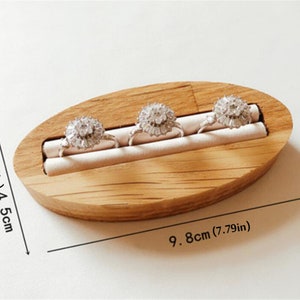 Ash Wood Ring Display, Jewelry Organizer Stand, Ring Stand Holder ...