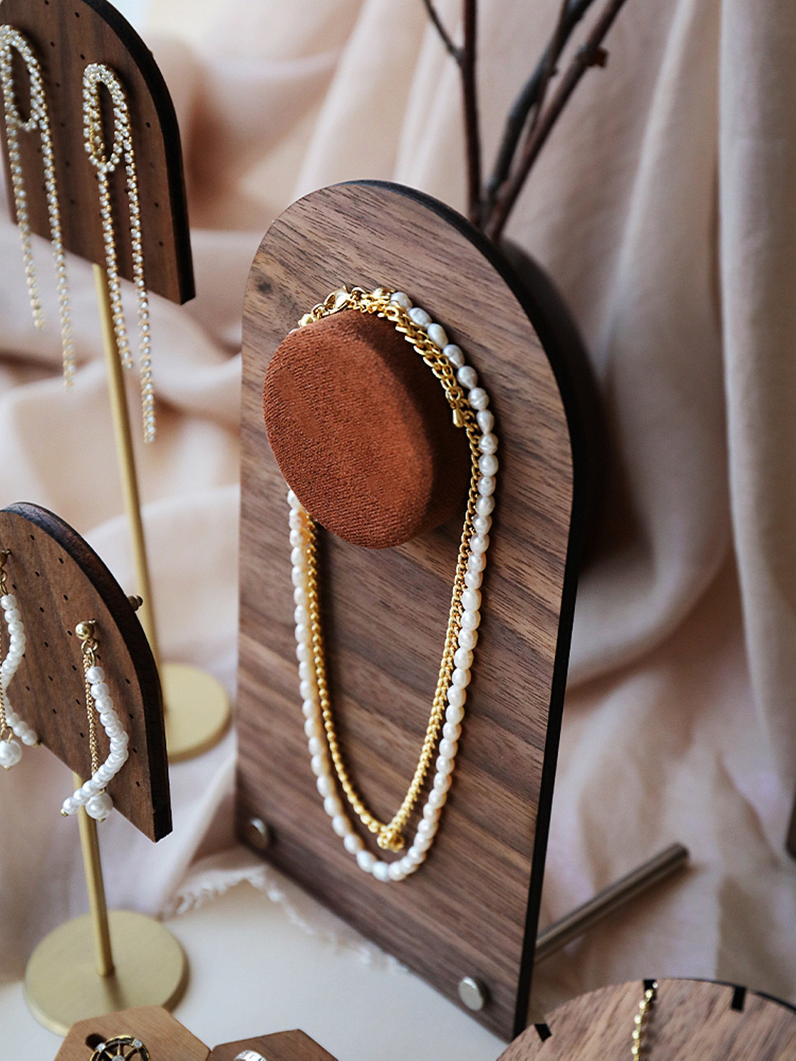 Wood Necklace Display Necklace Holder Wood Necklace Display - Etsy