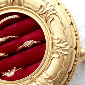 Retro Gold Ring Display, Ring Organizer Stand, Ring Stand Holder,ring ...