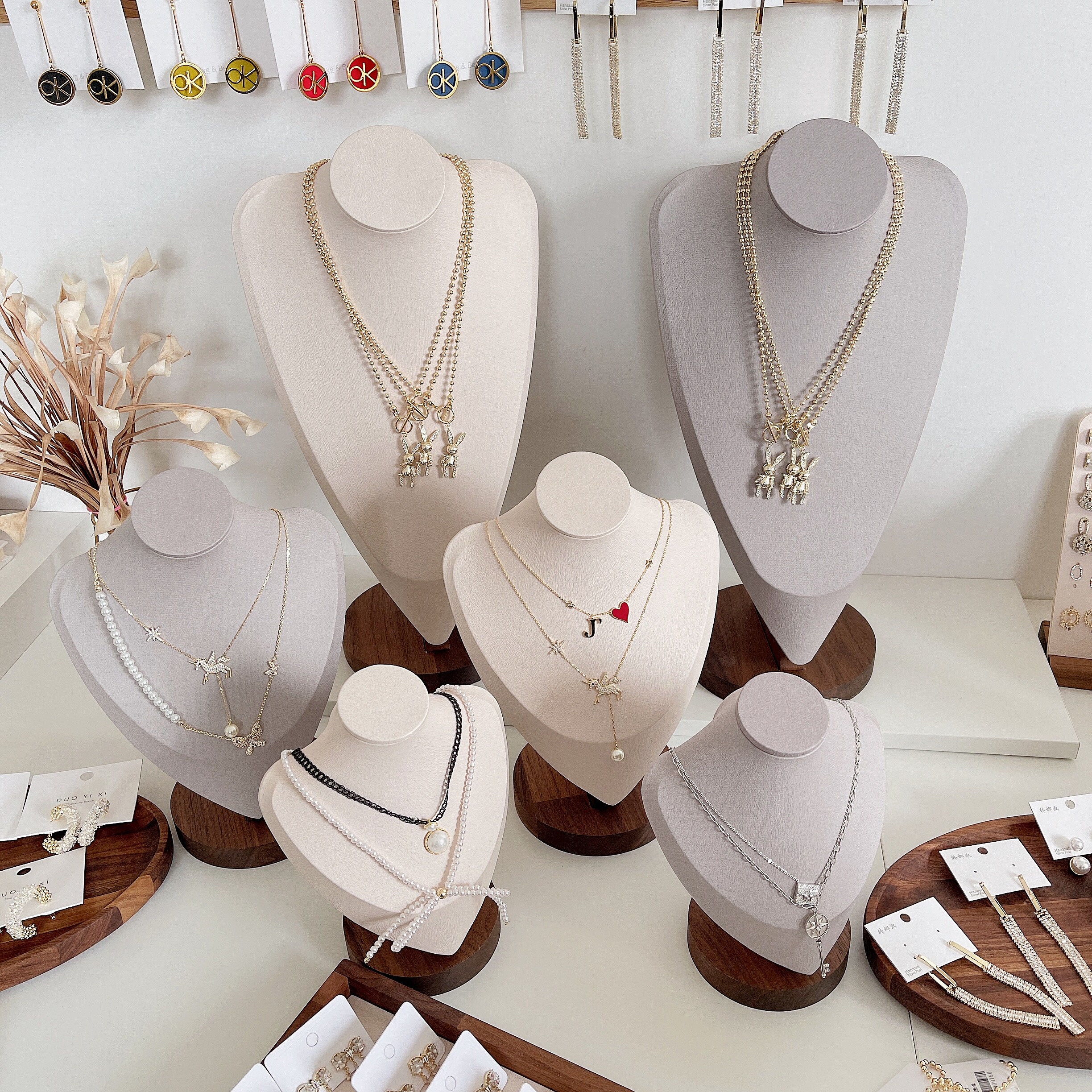 Necklace Bust Jewelry Organizer Stand Necklace Display | Etsy