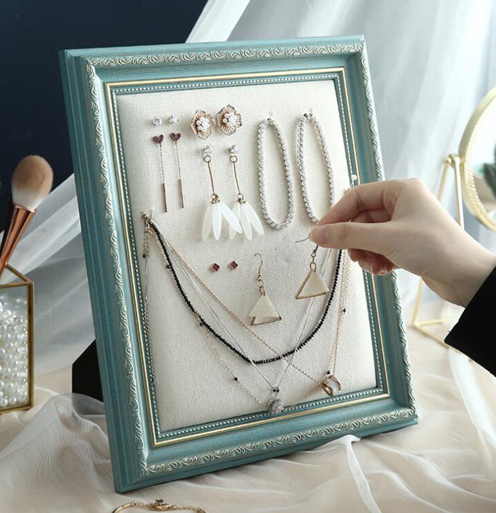 Wood Earring Display Frame Brooch Display Stand DS1005 - Etsy