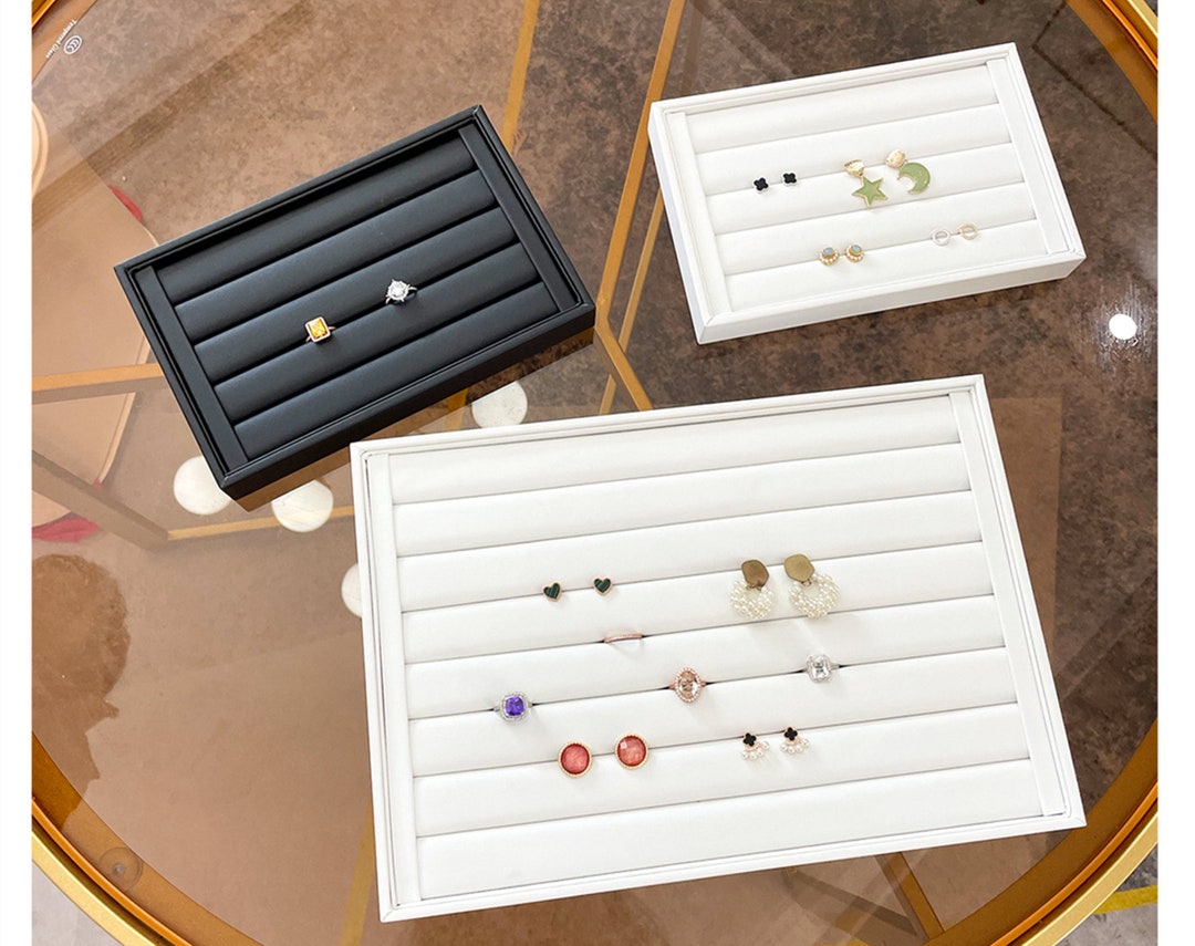 Faux Leather Ring Display, Ring Organizer Stand, Ring Stand Holder,ring ...