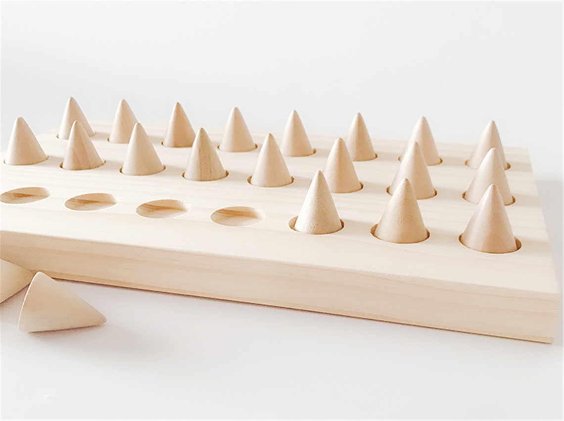 Wood Ring Holder Cone Ring Display Wooden Jewelry Organizer | Etsy