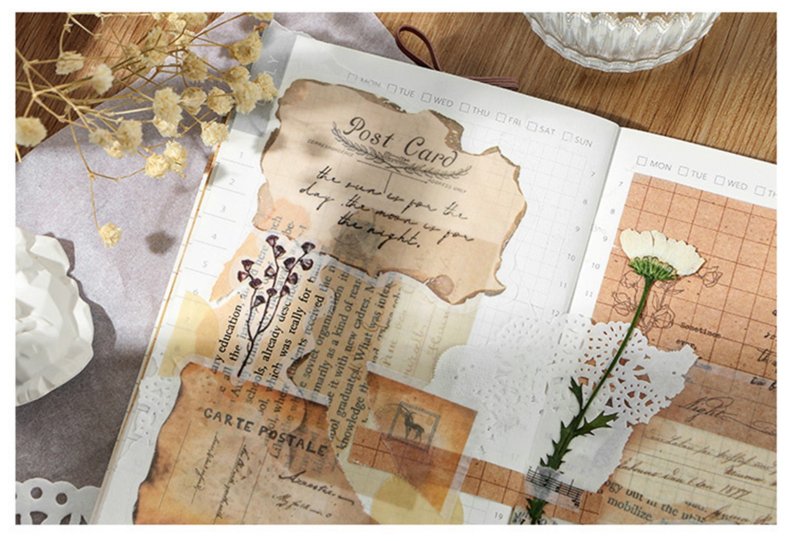 Poem Sticker SetPoem Stickers Pack Decorative sticker washi | Etsy