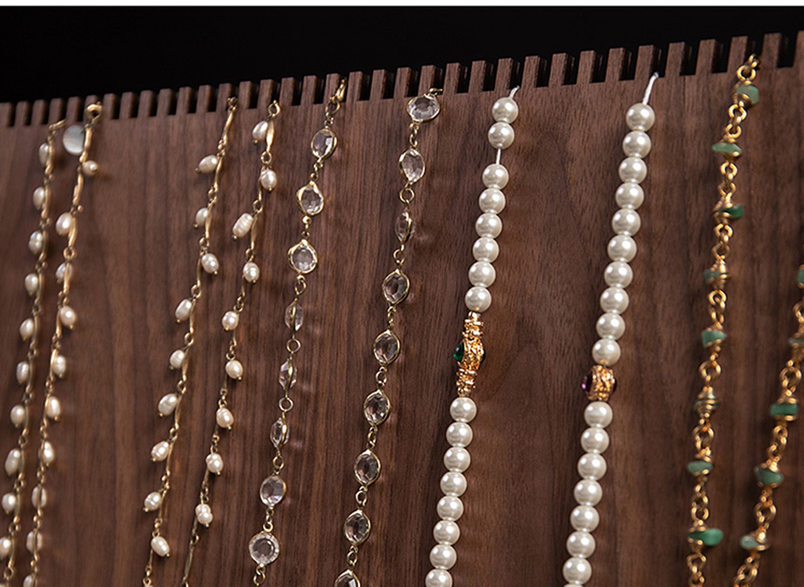 Walnut Wood Necklace Holder Necklace Stand Pendant Stand | Etsy