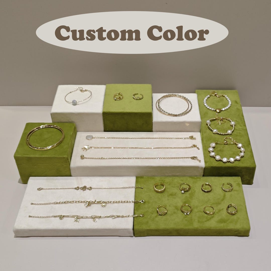 Custom Velvet Color Jewelry Display, Jewelry Platform Tray, Jewelry ...