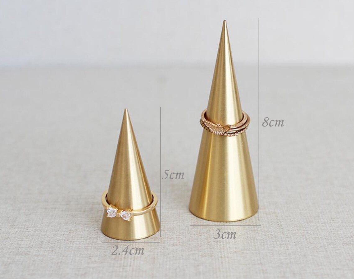 Copper ring stand holder copper jewelry organizer stand | Etsy