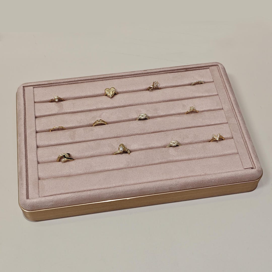 Velvet Ring Display Trays, Pink Jewelry Display, Velvet Jewelry Display ...