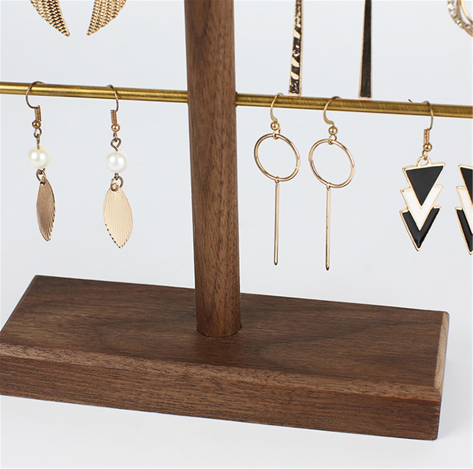 Walnut Wood Earring Display Earring Holder Wood Earring - Etsy