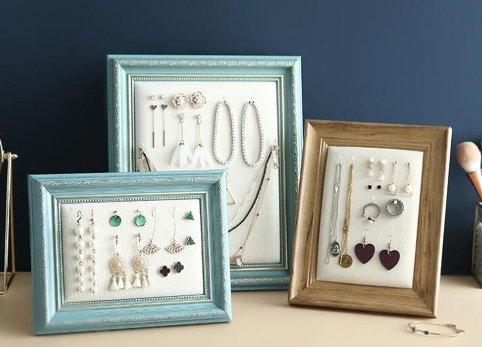 Wood Earring Display Frame Brooch Display Stand DS1005 - Etsy