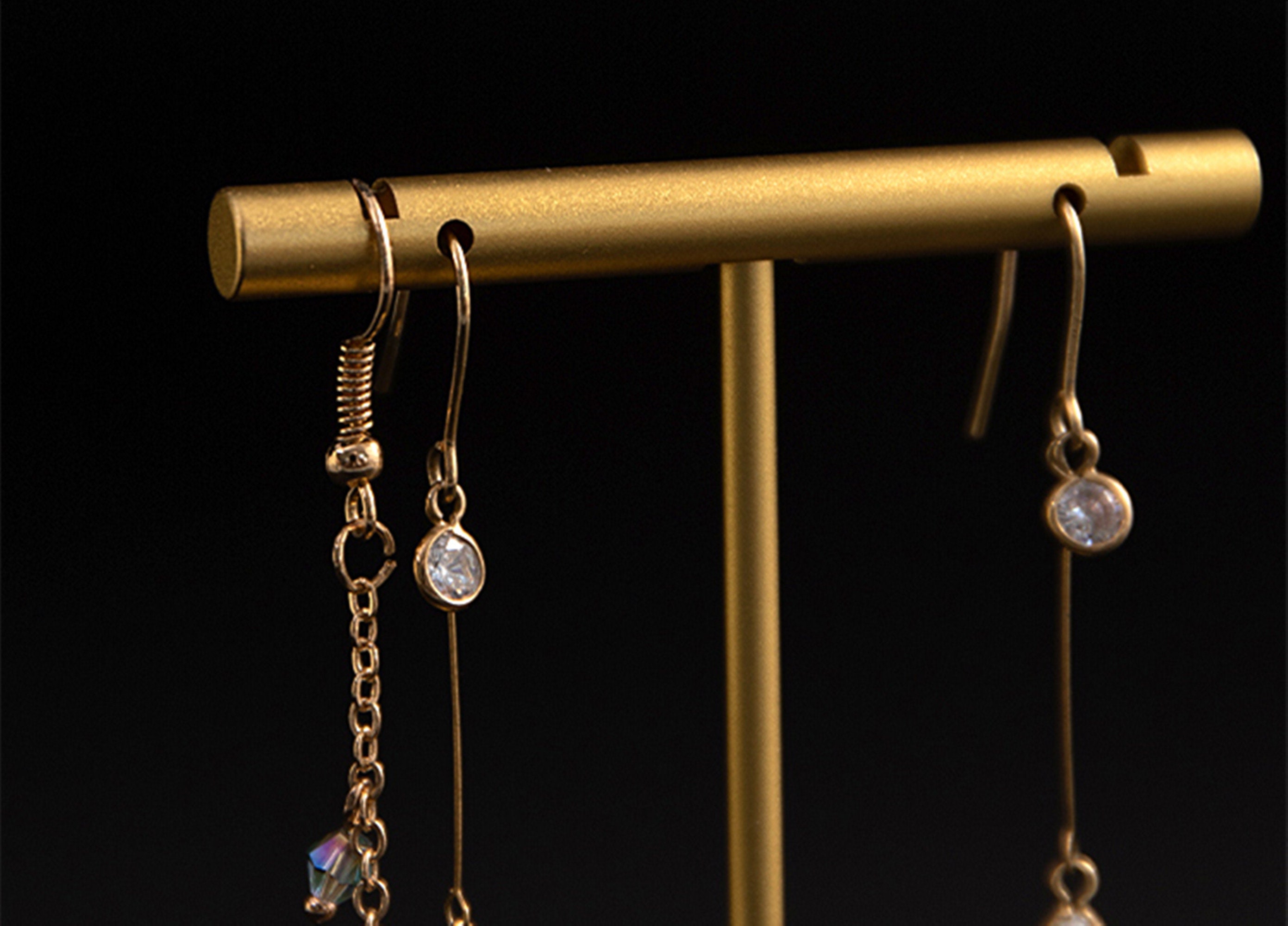 T-bar Earring Stand Gold Jewelry Display Gold Jewellery | Etsy