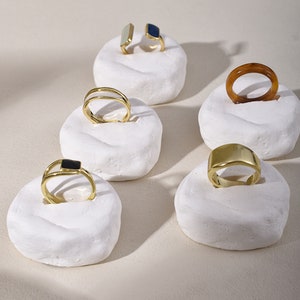 Gypsum Ring Display, Ring Organizer Stand, Ring Stand Holder,white Ring ...