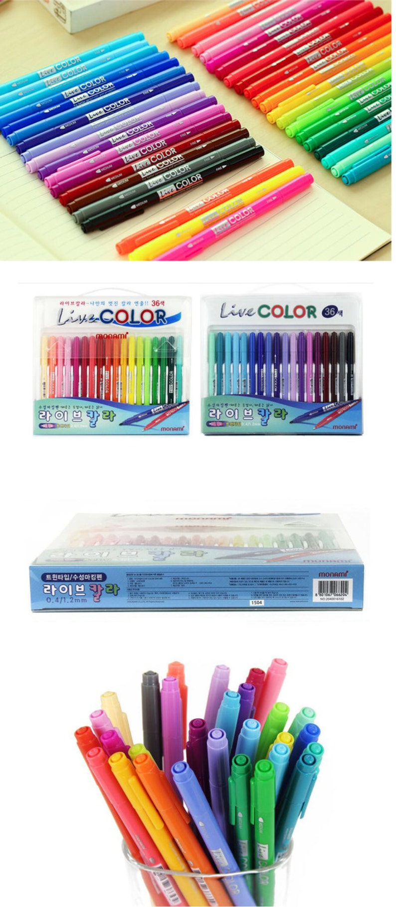 Twin Tip color fluorescence pen lovely fine marking pen | Etsy