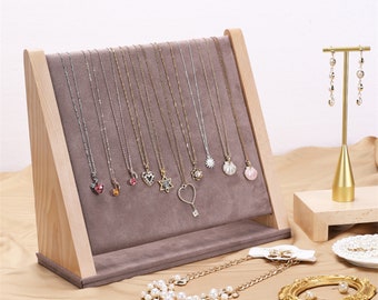 Walnut Wood Necklace Holder Necklace Stand Pendant Stand | Etsy