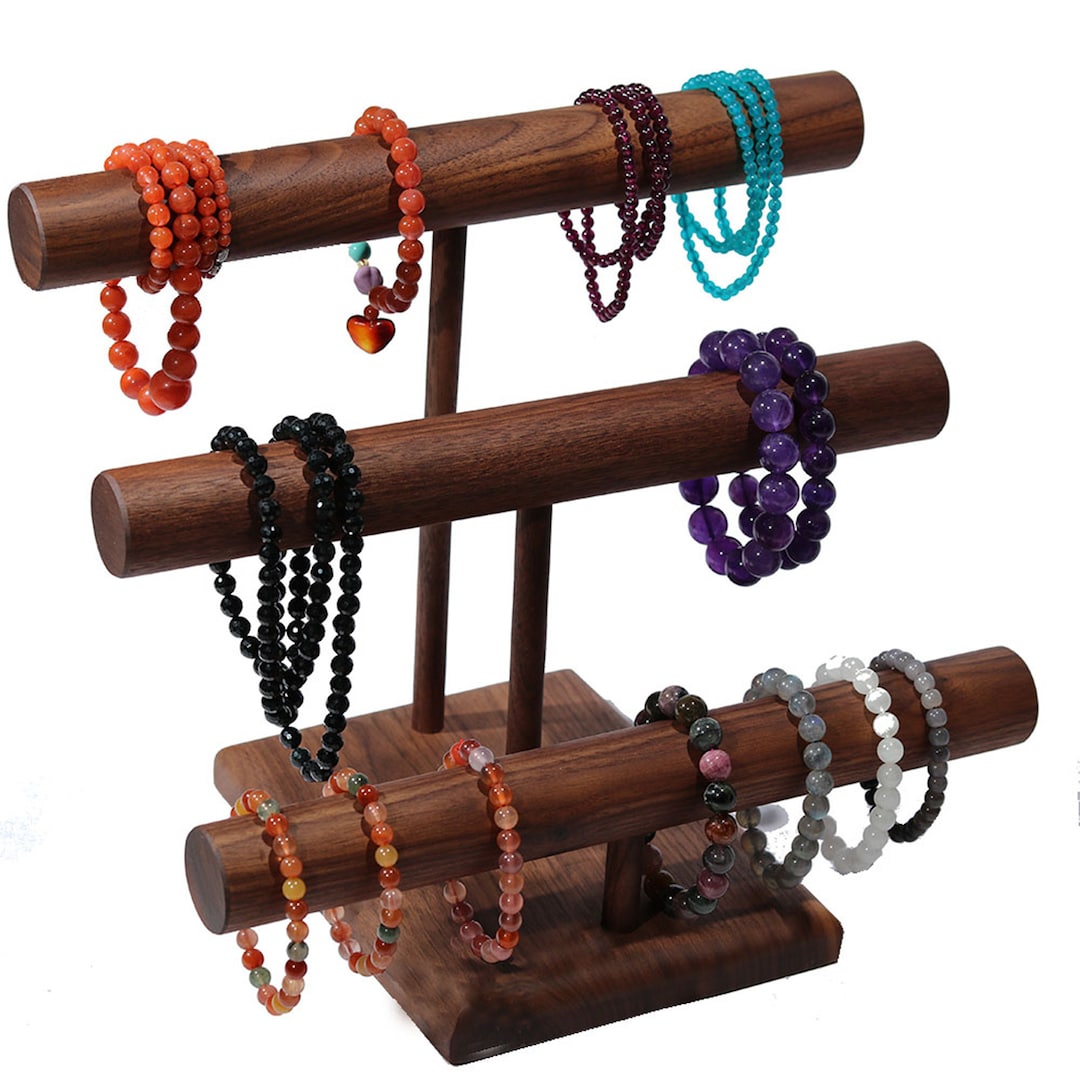 Walnut Wood Display, T-BAR Watch/bracelet Display, Jewelry Display ...
