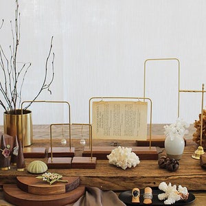 Walnut Wood Jewelry Display, Wood Ring Stand Holder, Wood Bracelet ...