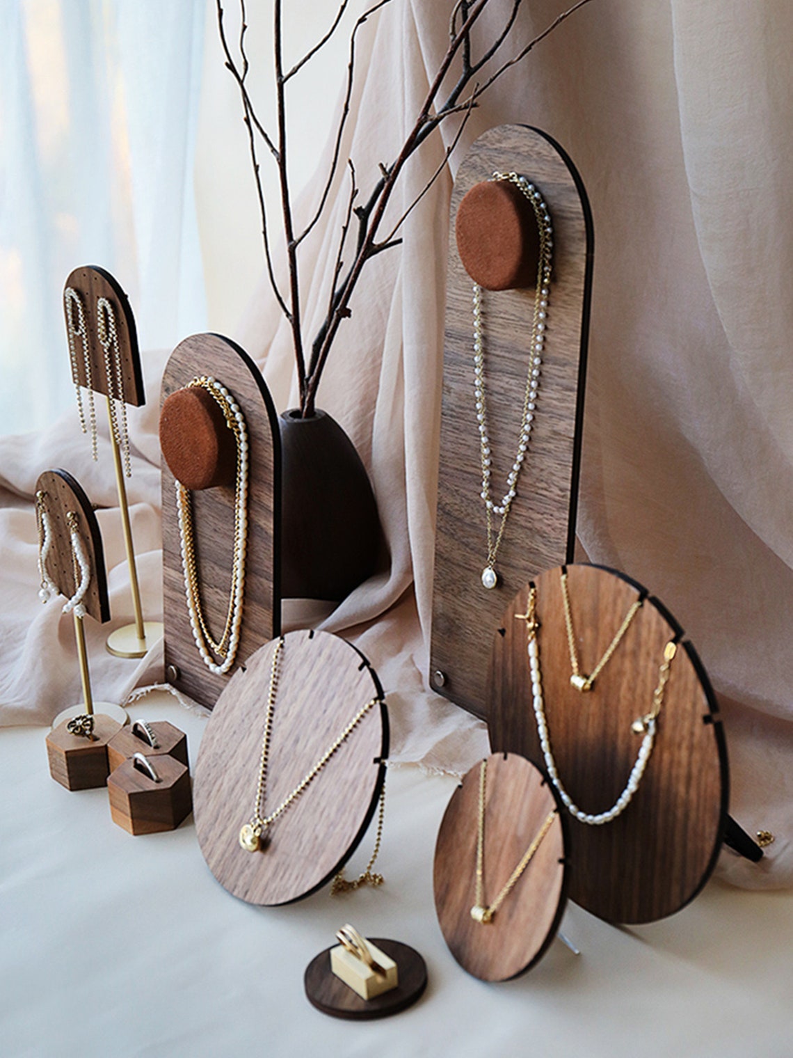 Wood Necklace Display Necklace Holder Wood Necklace Display - Etsy