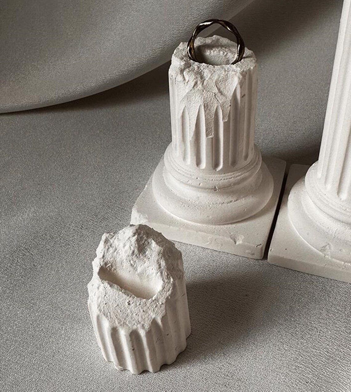 Gypsum Ring Display, Ring Stand Holder, White Ring Display, Wedding ...
