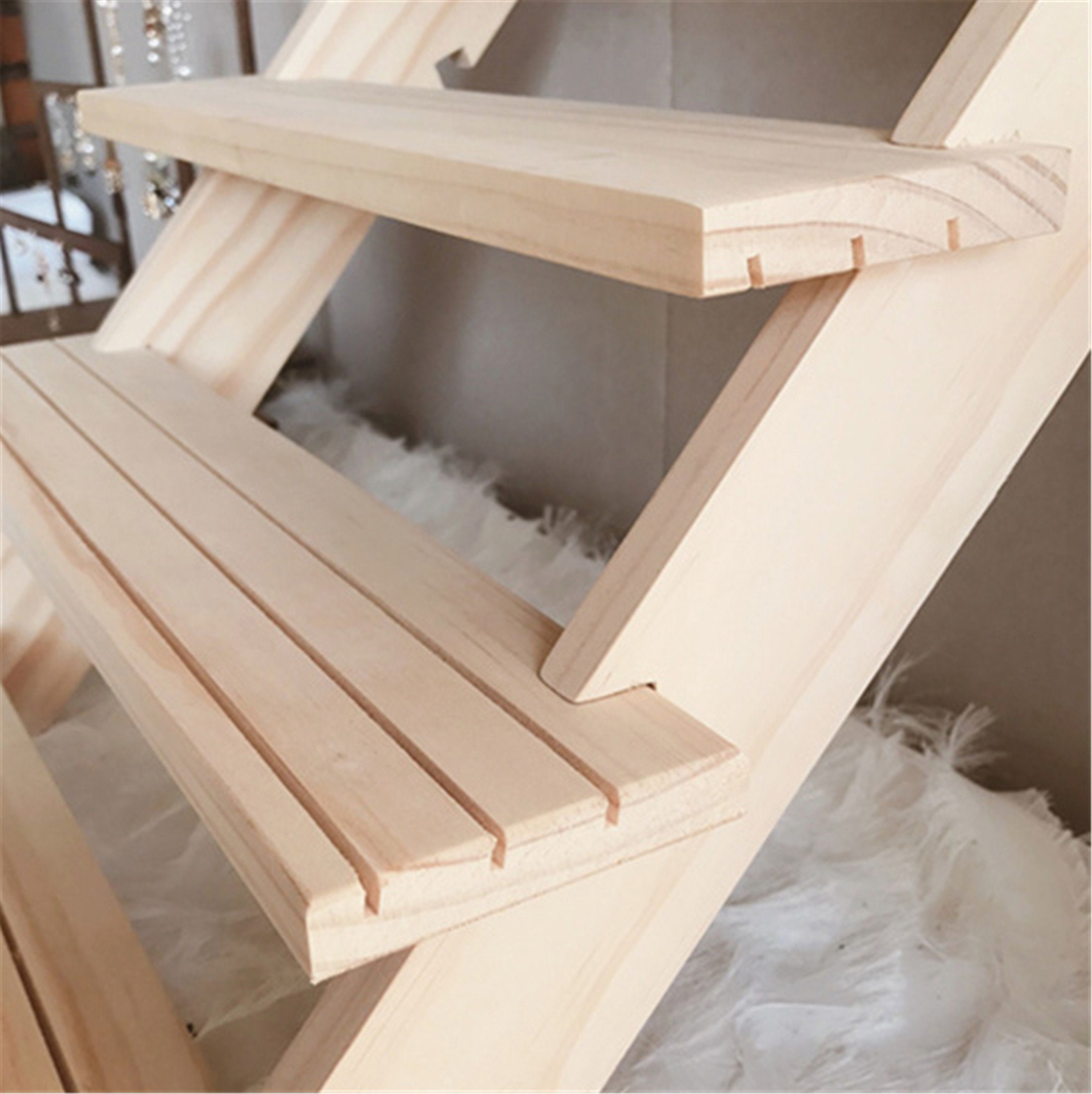 Wood Earring Card Display Business Card Holder ladder - Etsy