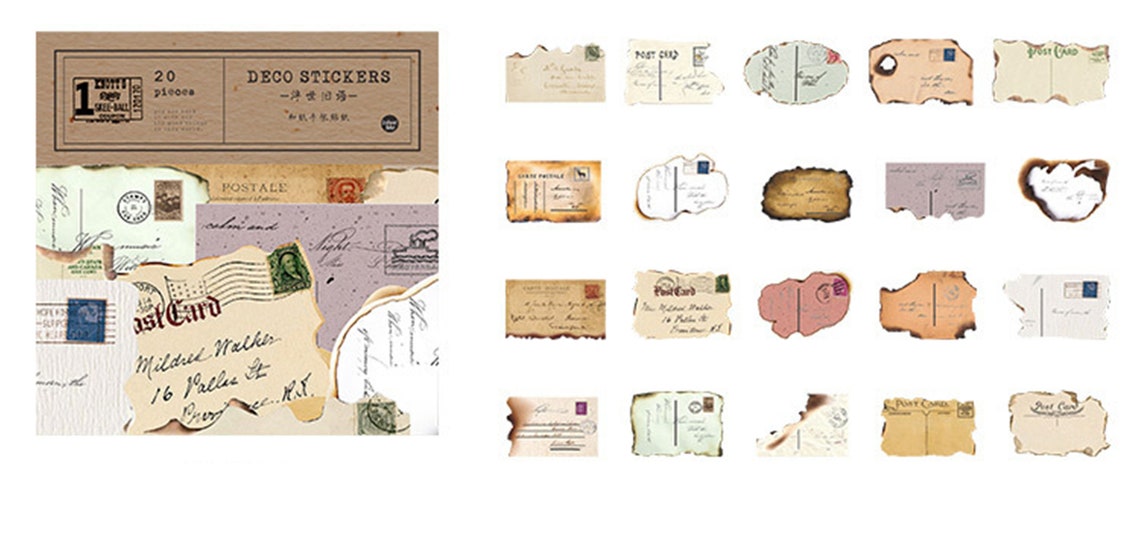 Poem Sticker SetPoem Stickers Pack Decorative sticker washi | Etsy