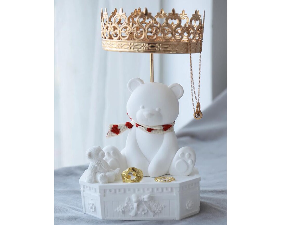 Gypsum Bear Necklace Display,necklace Holder DS1922 - Etsy