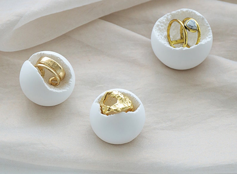 Gypsum Ring Display White Ring Stand White Jewelry Display - Etsy