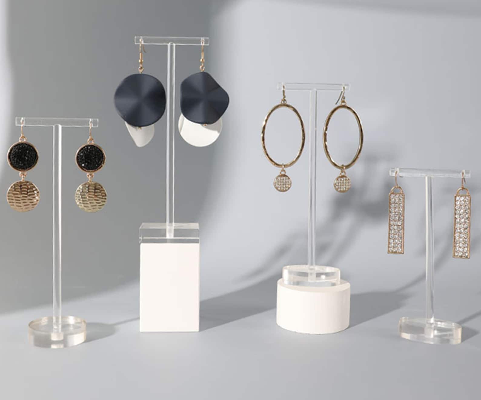 T-bar Earring Stand Acrylic Jewelry Display Acrylic Earrings - Etsy