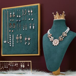 Green Jewelry Display, Jewelry Organizer Stand, Jewellery Display ...