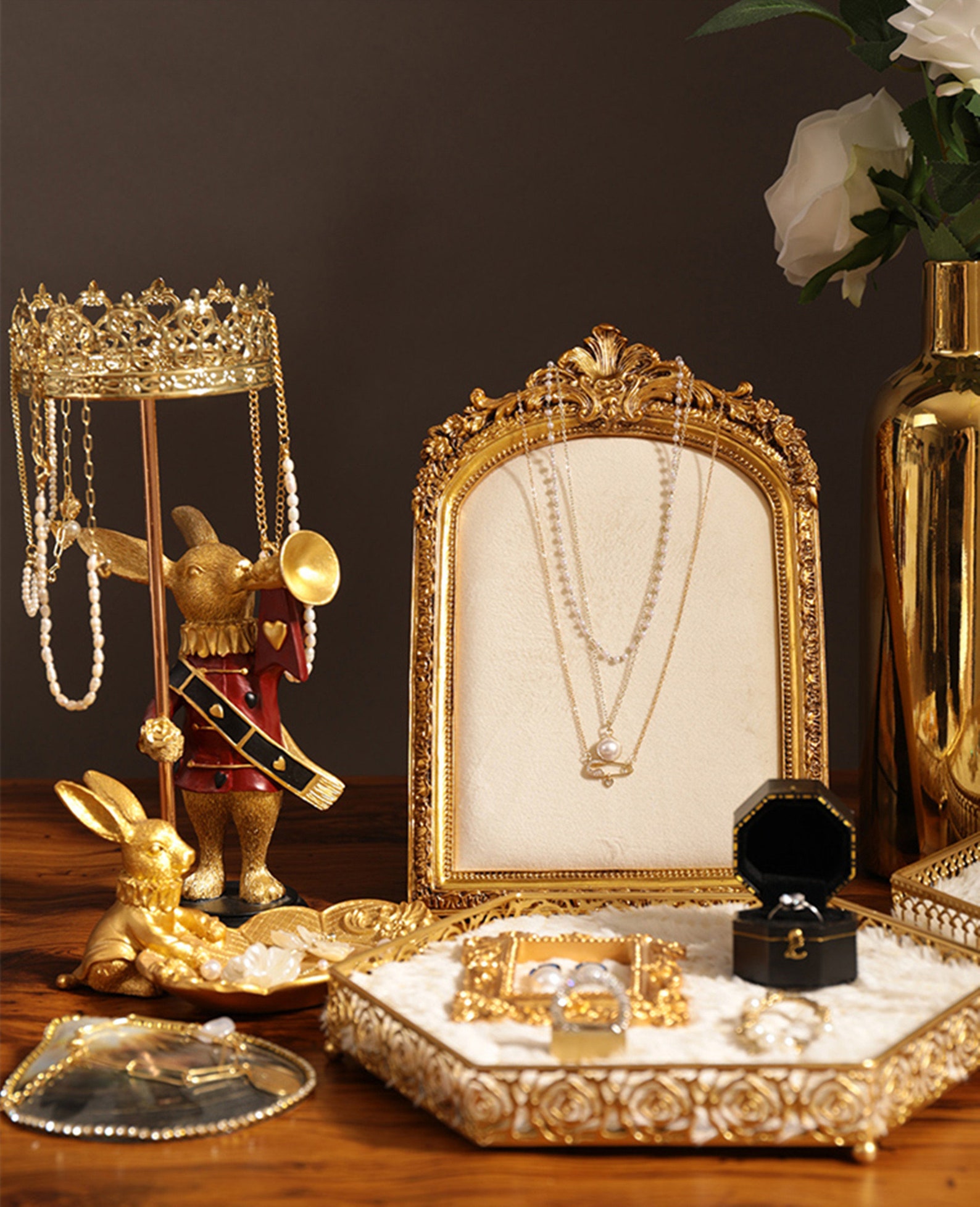 White Jewelry Display Frame Necklace Display Stand Jewelry | Etsy