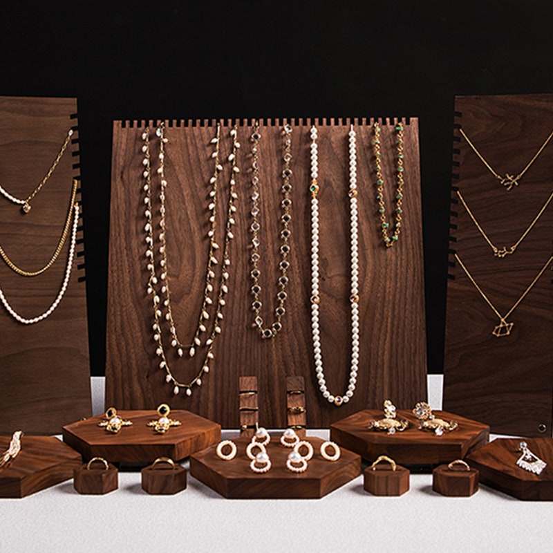 Wood Display Necklace Stand - Etsy