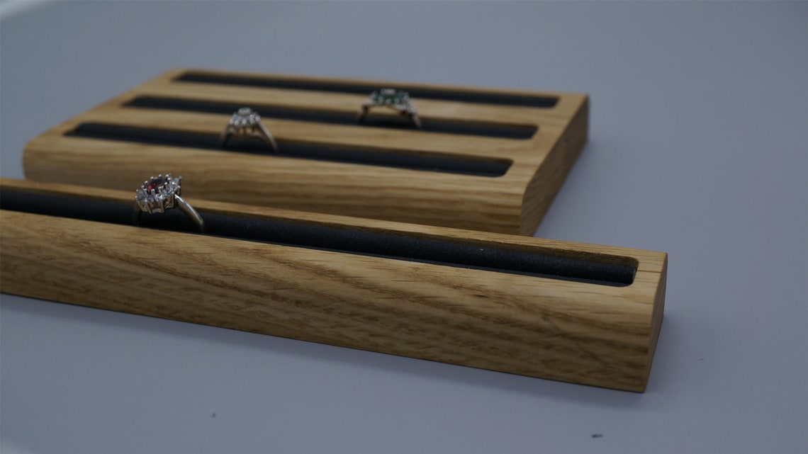 Wood Ring Display: Jewelry Organizer Stand - Etsy