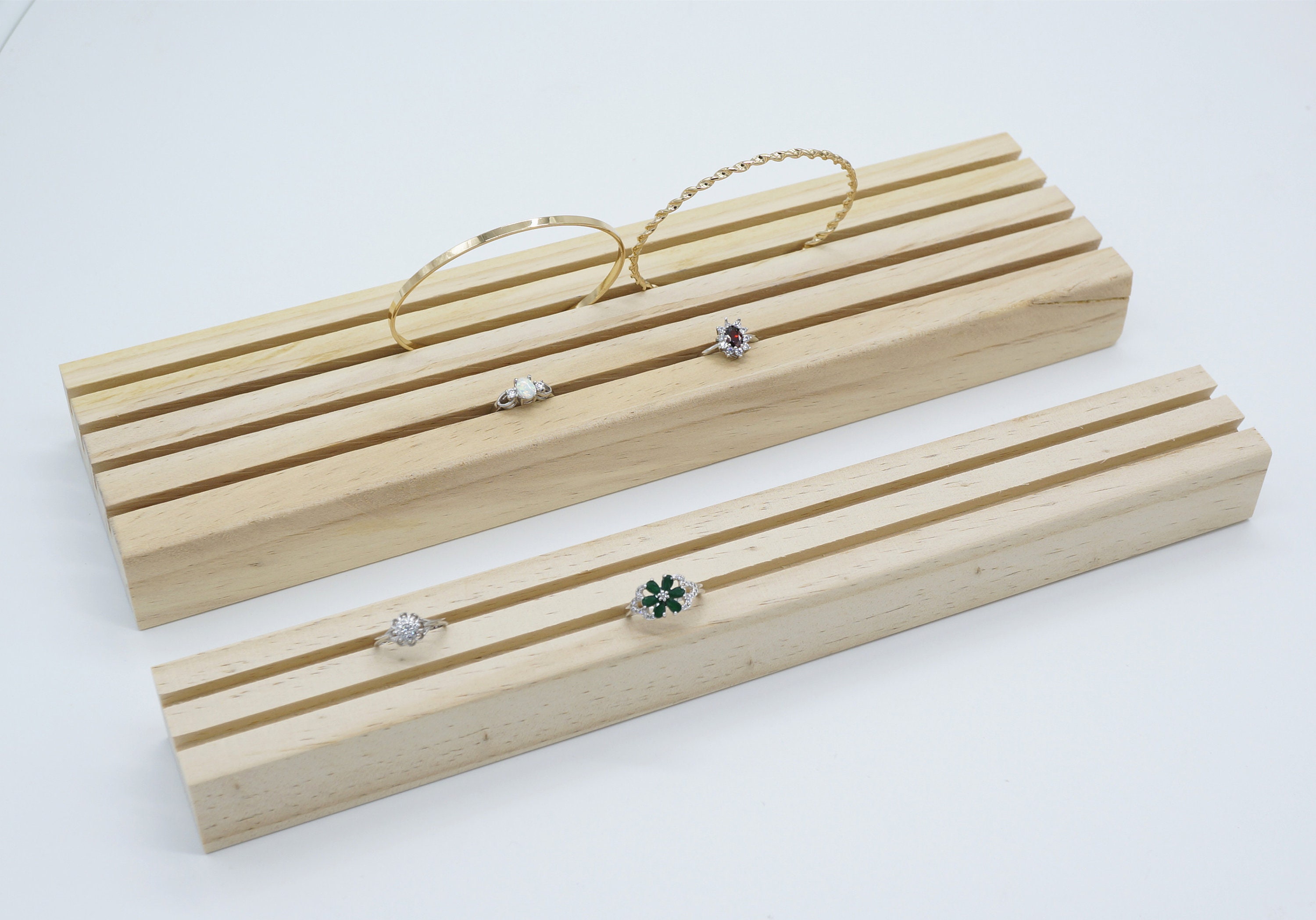 Wood Ring Display Wooden Jewelry Organizer Stand Ring Stand | Etsy